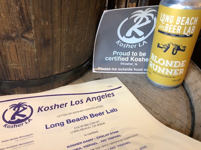 Kosher Certified micro Brewery and grill the Long Beach Beer Lab.