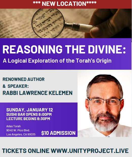 Rabbi Lawrence Kelemen - REASONING THE DIVINE" A Logical Exploration of ...