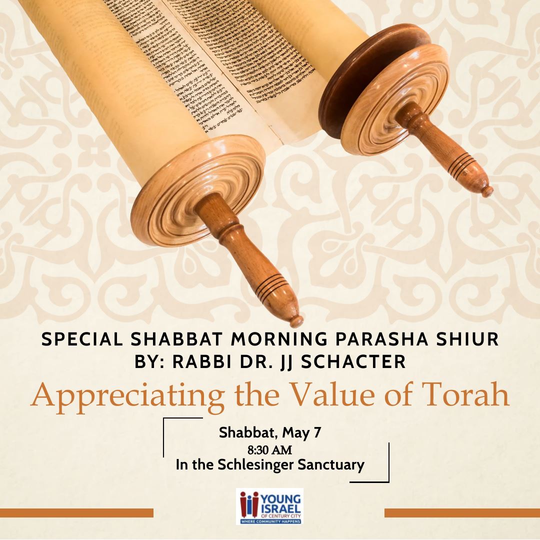 Appreciating the Value of Torah with Rabbi Dr. JJ Schacter at YICC