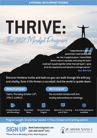 THRIVE: THE 2021 MINDSET PROGRAM - Womens program LIVE and Mens Program ...