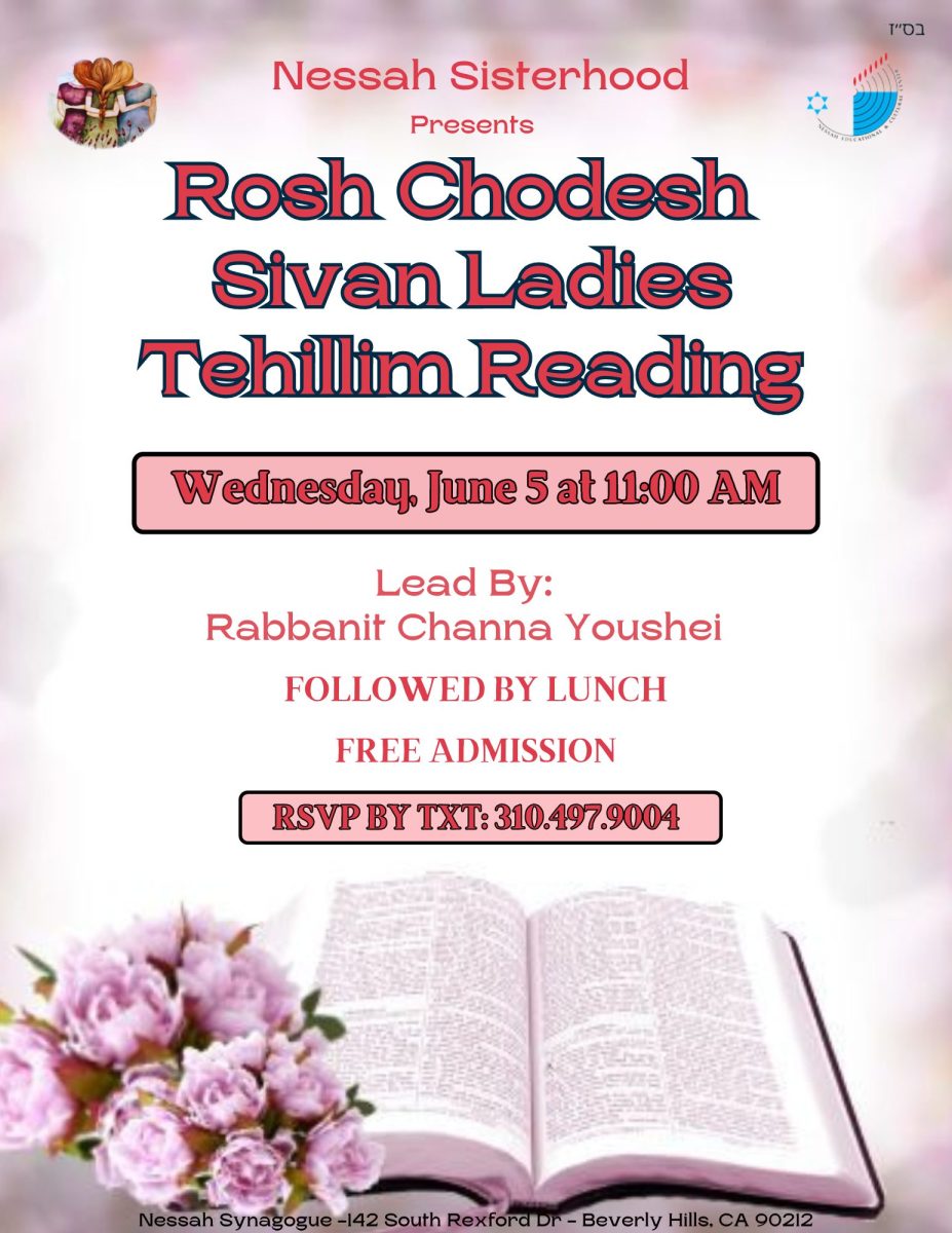 Rosh Chodesh Sivan Ladies Tehillim Reading